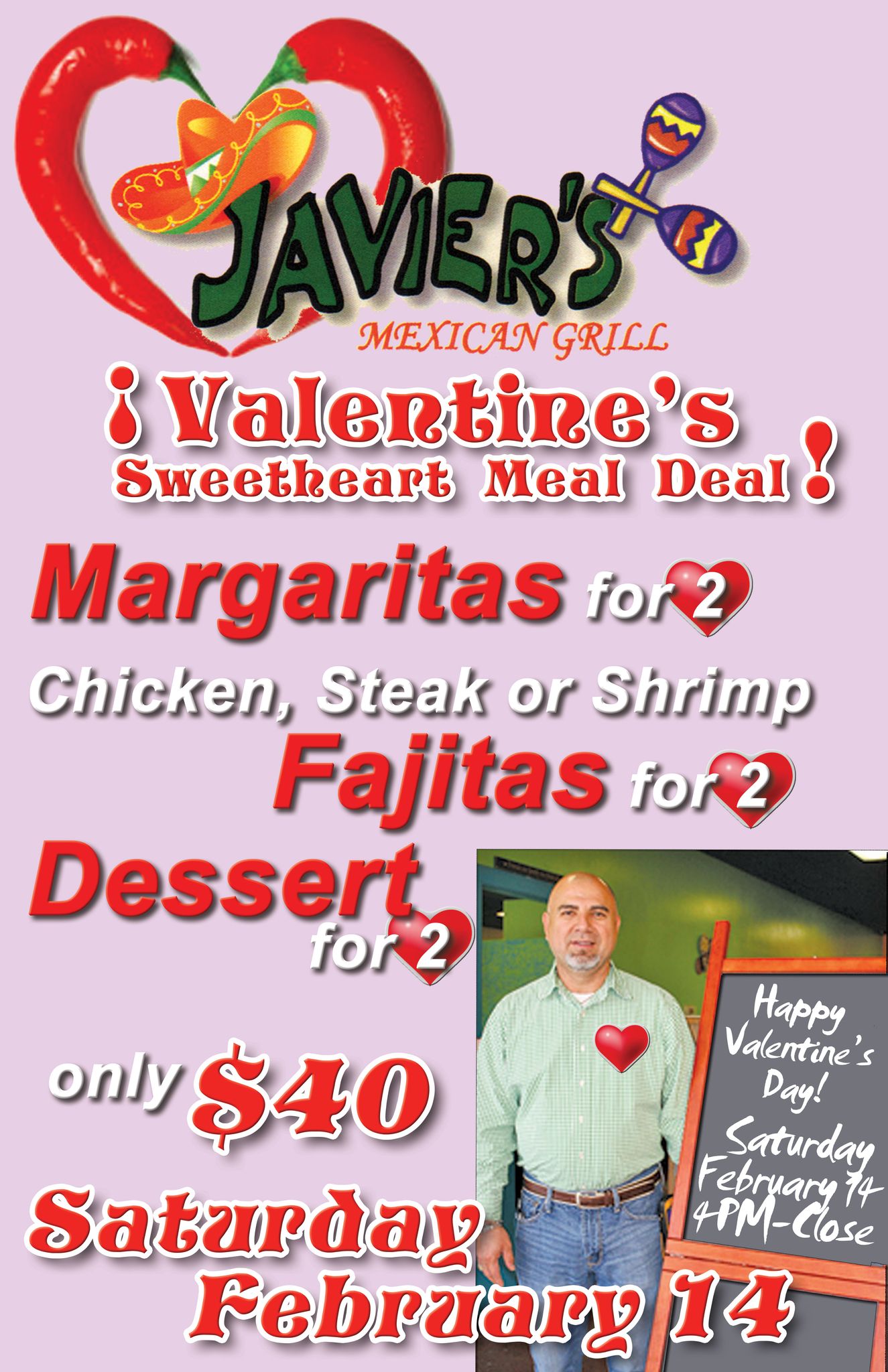 Javier's Mexican Grill in Chipley, Florida Offers Valentine's Day ...